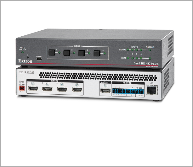 Extron SW4 HD 4K PLUS Series HDMI Switcher – HDMI2HDMI